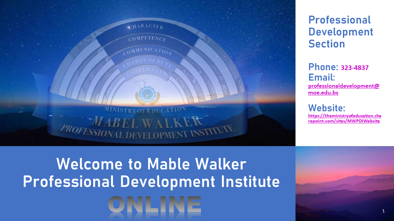 Mabel Walker Professional Development Institute